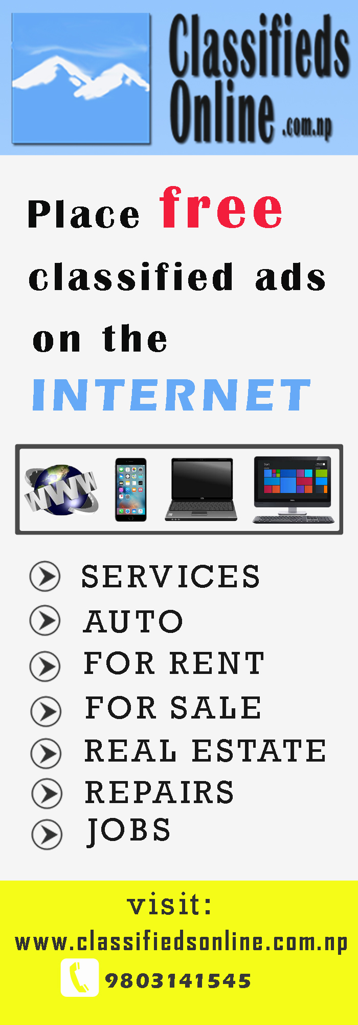 Classified ads of Nepal. Find listings and ads from AUTOMOBILES ...